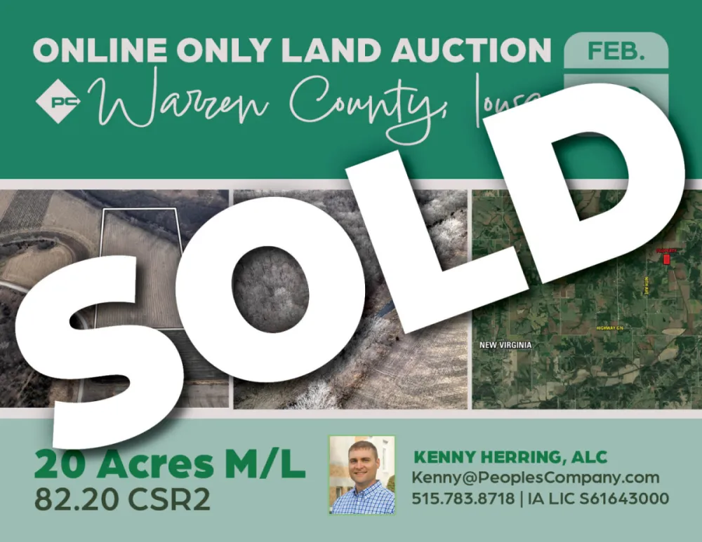 Listing #17306 - 20.00 acres in IA | Peoples Company