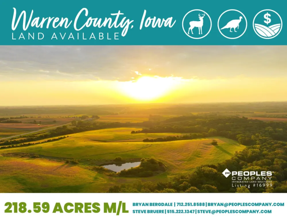 Listing #16999 - 218.59 acres in IA | Peoples Company