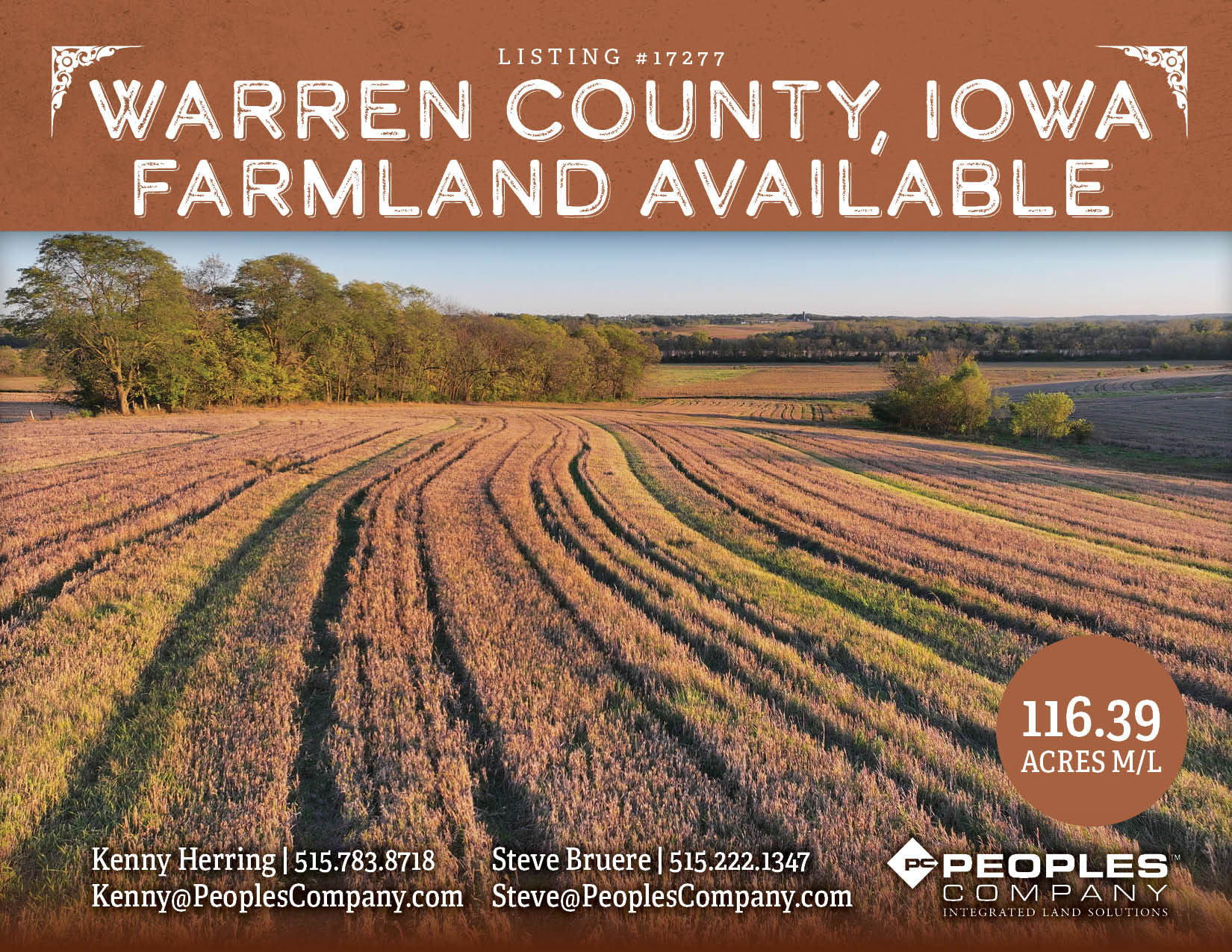 Listing #17277 - 116.39 acres in IA | Peoples Company