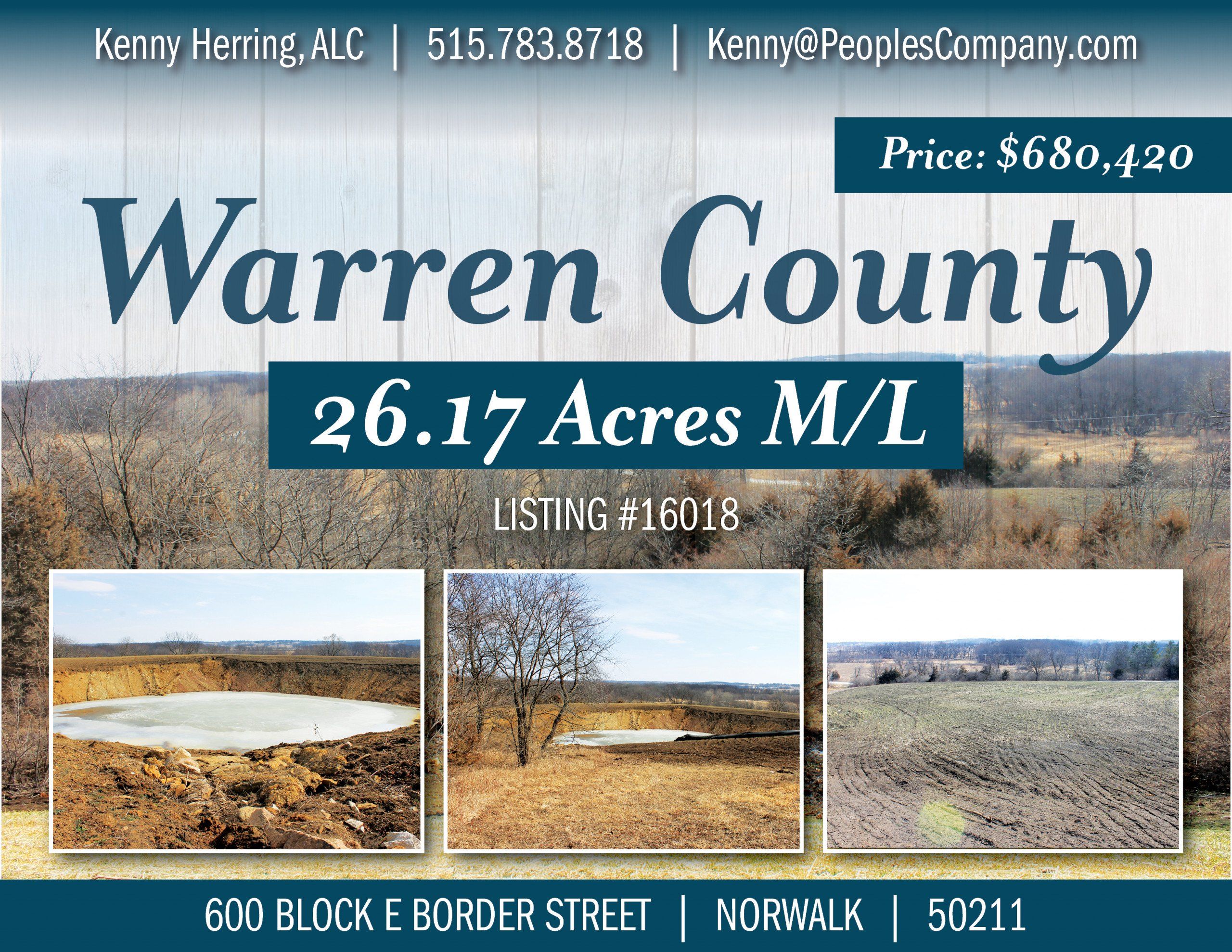 Listing #16018 - 26.17 acres in IA | Peoples Company